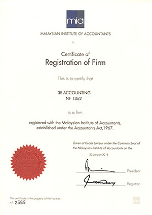3E Accounting - a Firm with the Malaysian Institute of Accountants
