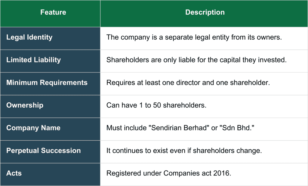 What is Sendirian Berhad (Sdn Bhd) Company in Malaysia?